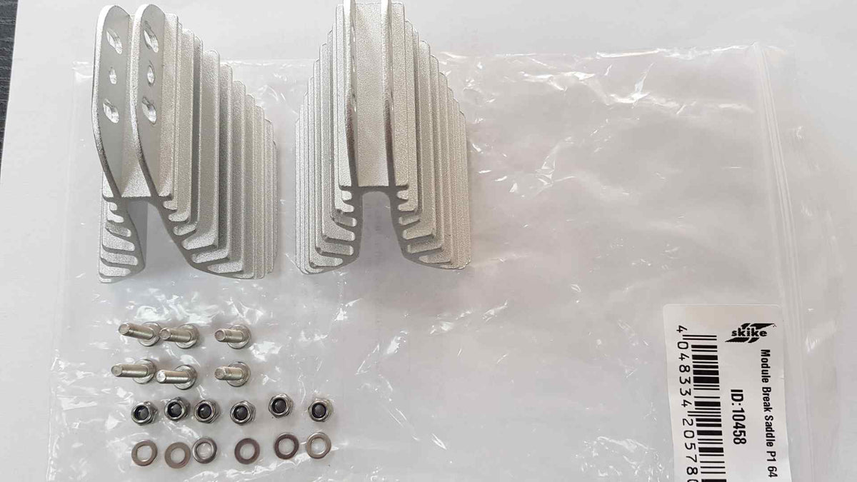 Brakepad with cooling fins for wheels up to 150mm